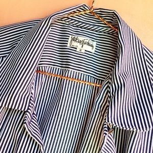 Vintage | Tops | Vintage Jacksons Fashions Blue White Button Up | Poshmark